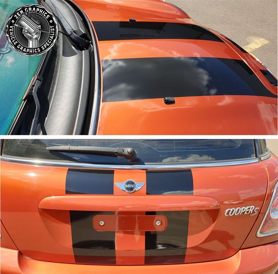 Zen Graphics - Mini R56 LCi Cooper S Dual Sport Bonnet and rear Stripes