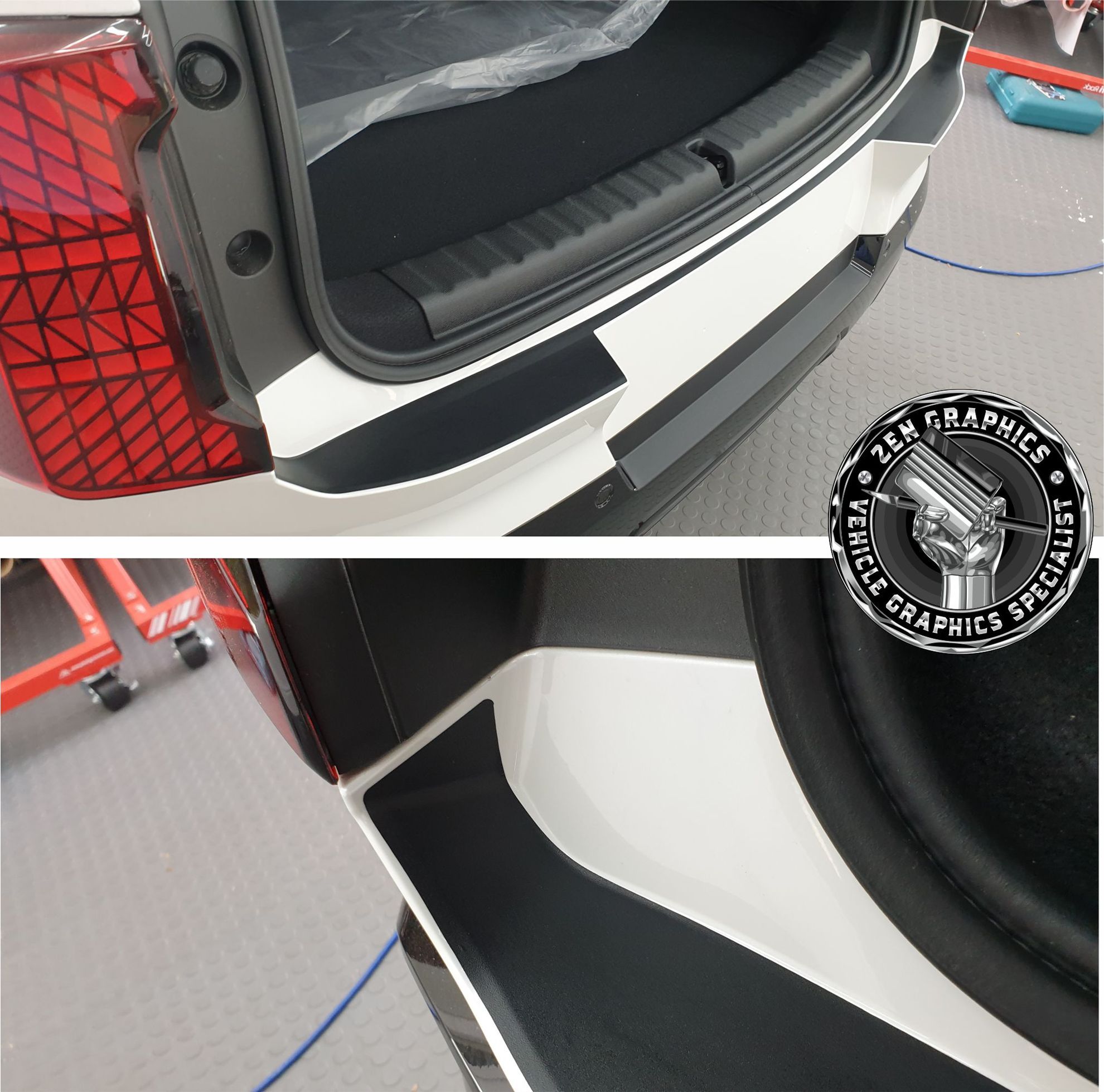 Zen Graphics - Mini U25 Countryman rear Bumper Protector Vinyls