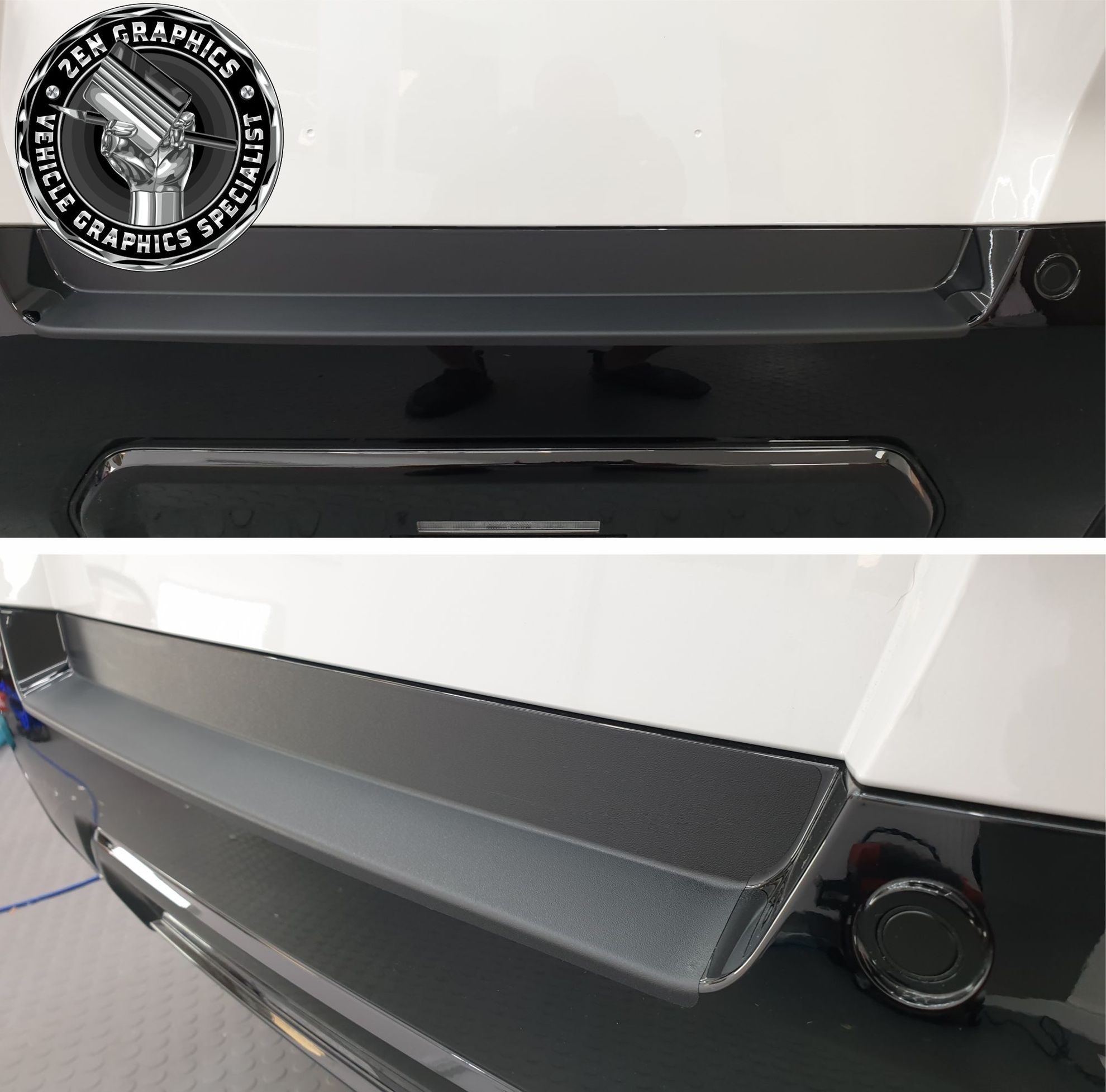 Zen Graphics - Mini U25 Countryman rear Bumper Protector Vinyls