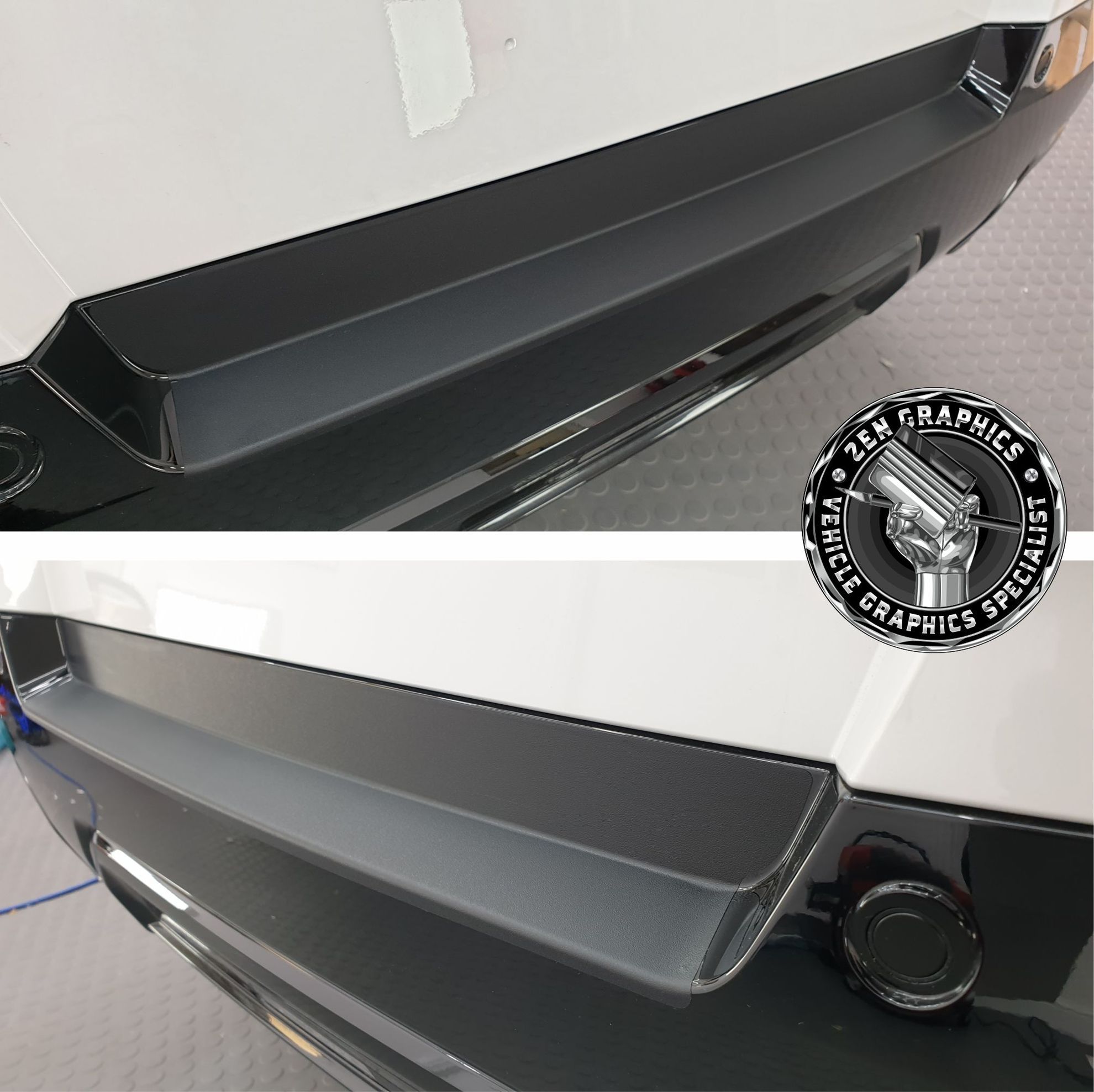Zen Graphics - Mini U25 Countryman rear Bumper Protector Vinyls