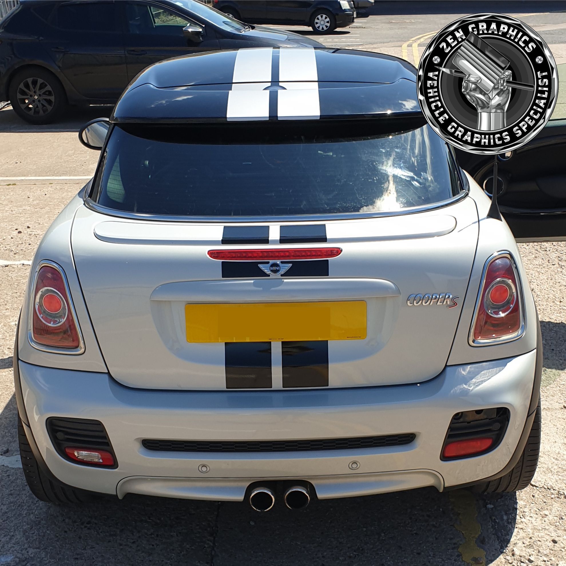 Zen Graphics - Mini R58 Cooper S / Cooper over the top Stripes for ...