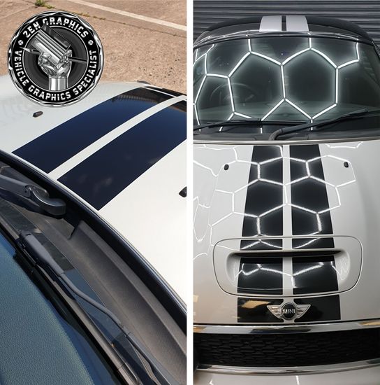 Zen Graphics - Mini R58 Cooper S / Cooper over the top Stripes for ...