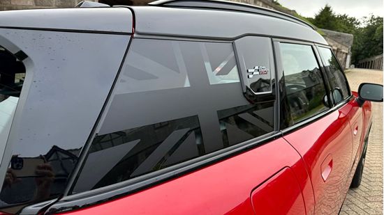 Zen Graphics - Mini U25 Countryman quarter Glass Black Jack Decals ...
