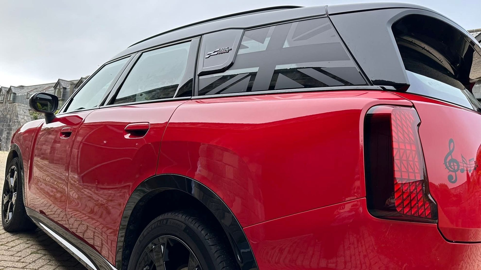 Zen Graphics - Mini U25 Countryman quarter Glass Black Jack Decals ...