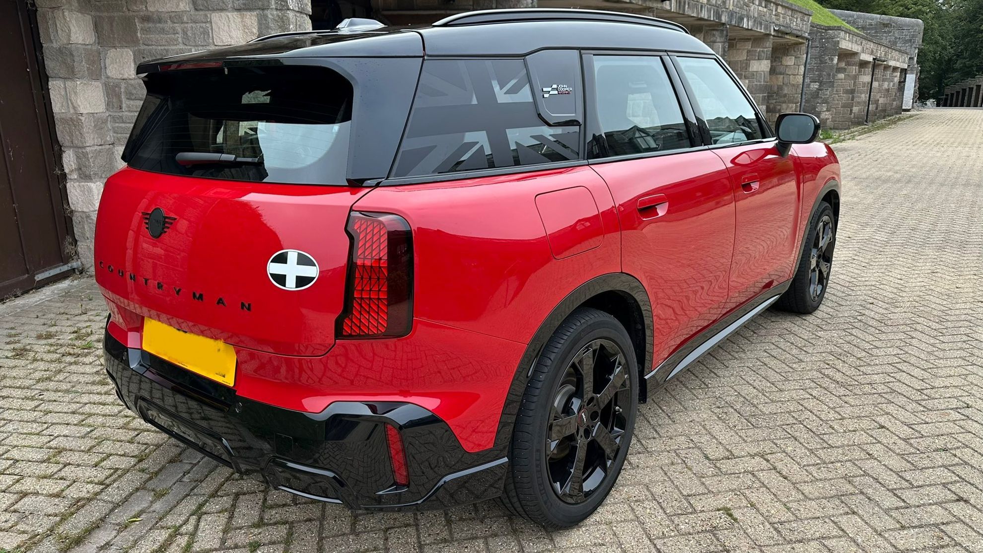 Zen Graphics - Mini U25 Countryman quarter Glass Black Jack Decals ...