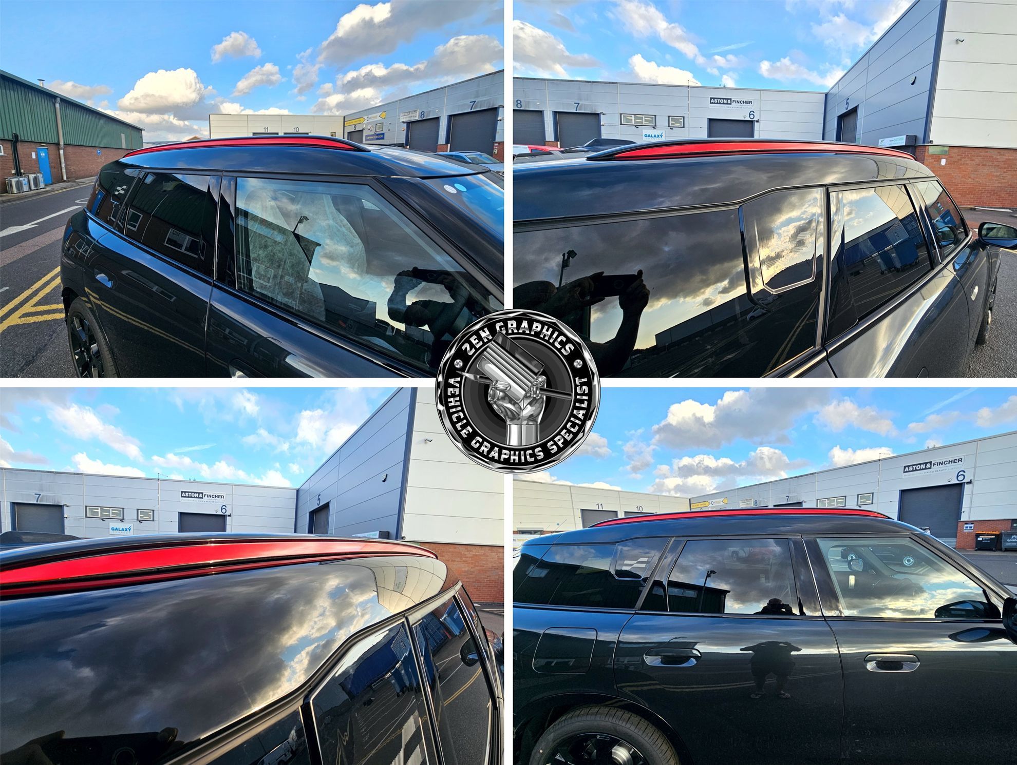 Zen Graphics - Mini U25 Countryman Roof Rail Stripes