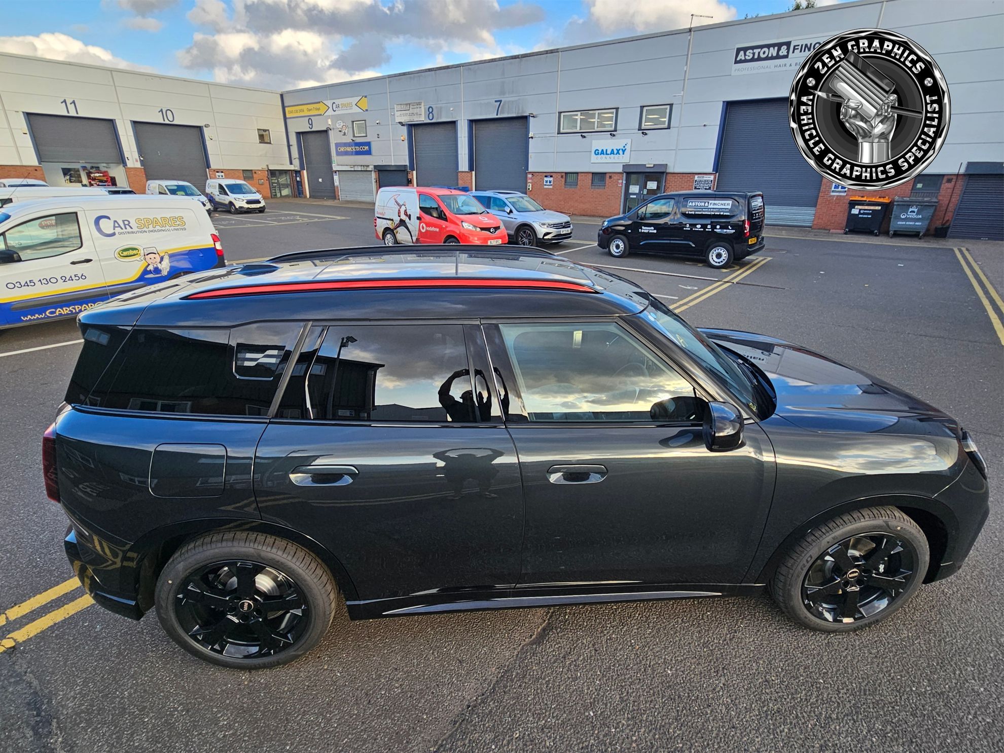 Zen Graphics - Mini U25 Countryman Roof Rail Stripes