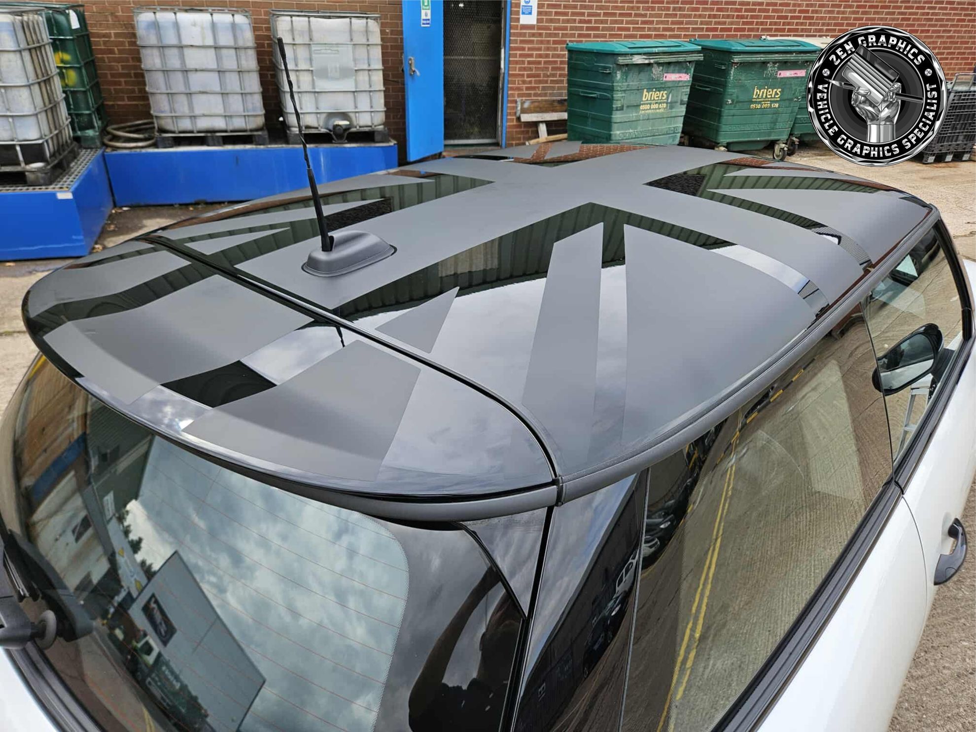 Zen Graphics - Mini F66 full Roof Black Jack Decals / Stickers