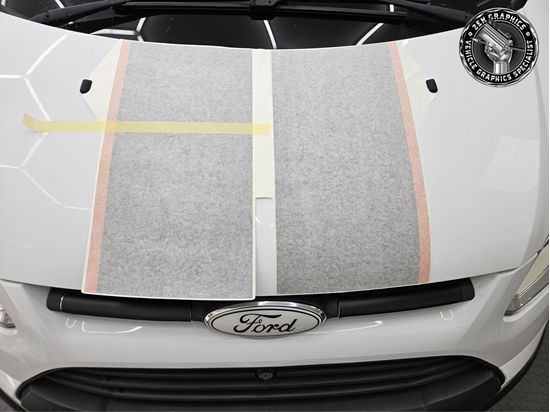 Zen Graphics - Transit Custom 2013-18 Bonnet & Bumper Stripes ...