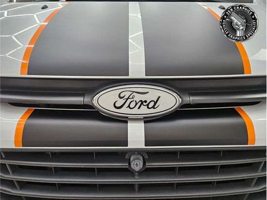 Zen Graphics - Transit Custom 2013-18 Bonnet & Bumper Stripes ...