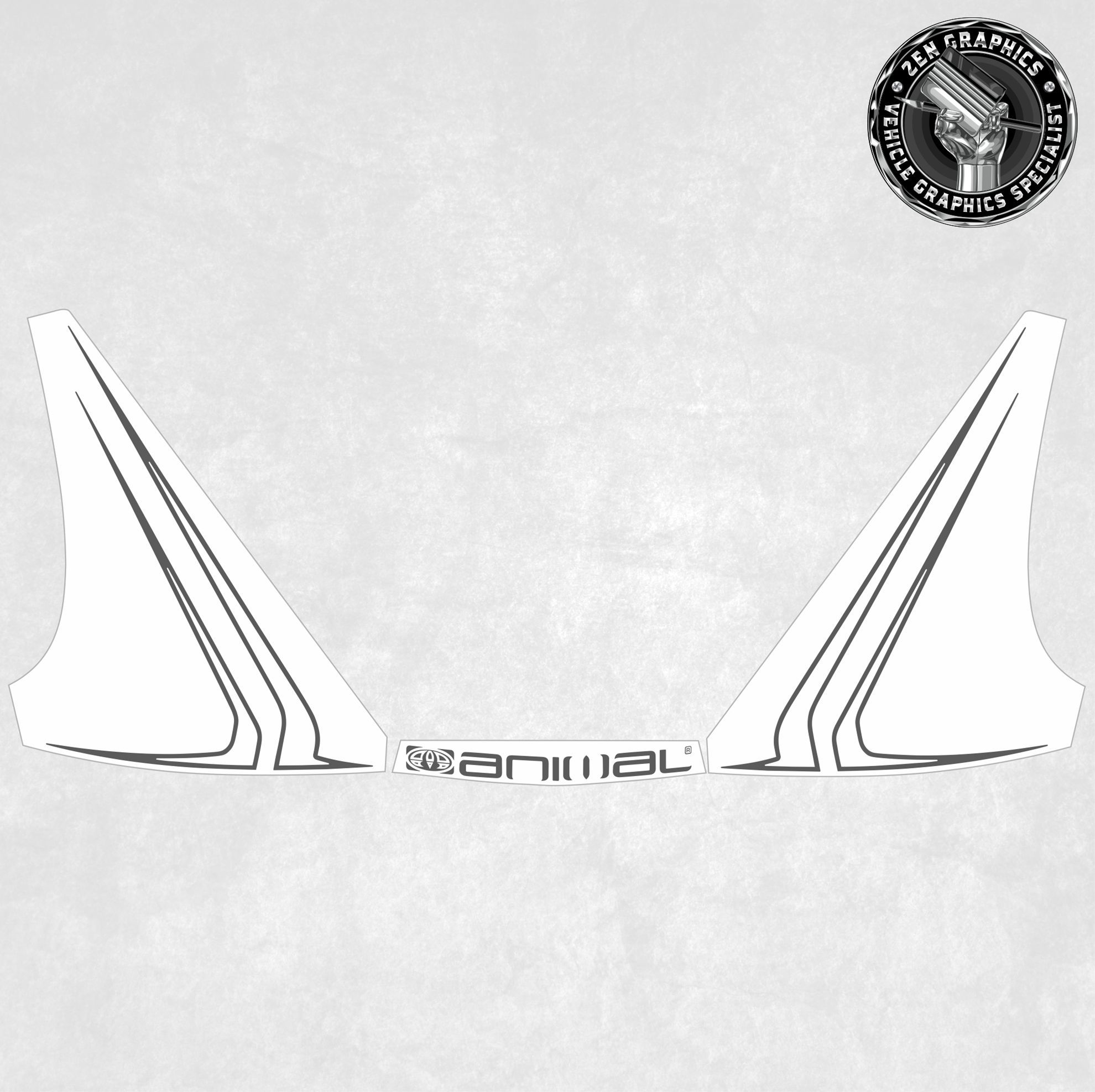 Zen Graphics - Mitsubishi L200 2005 - 2015 Animal exact OEM side ...