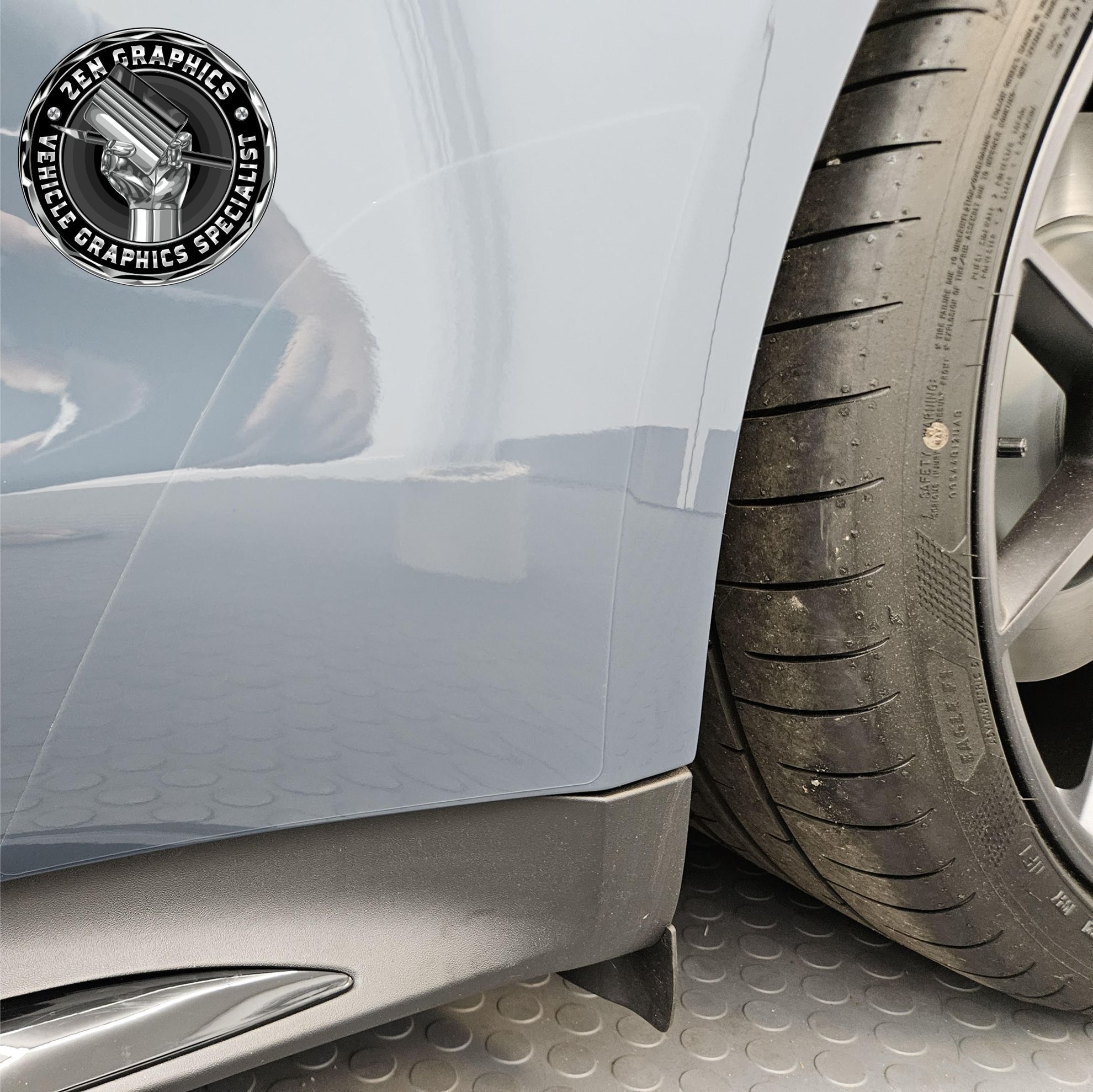 Zen Graphics - Porsche Taycan Pre Cut PPF Arch Stone Guards protection