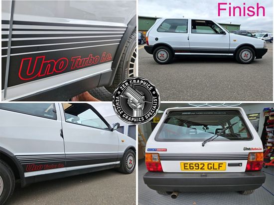 Zen Graphics - Fiat Uno Turbo i.e. phase 1 replacement side & rear ...