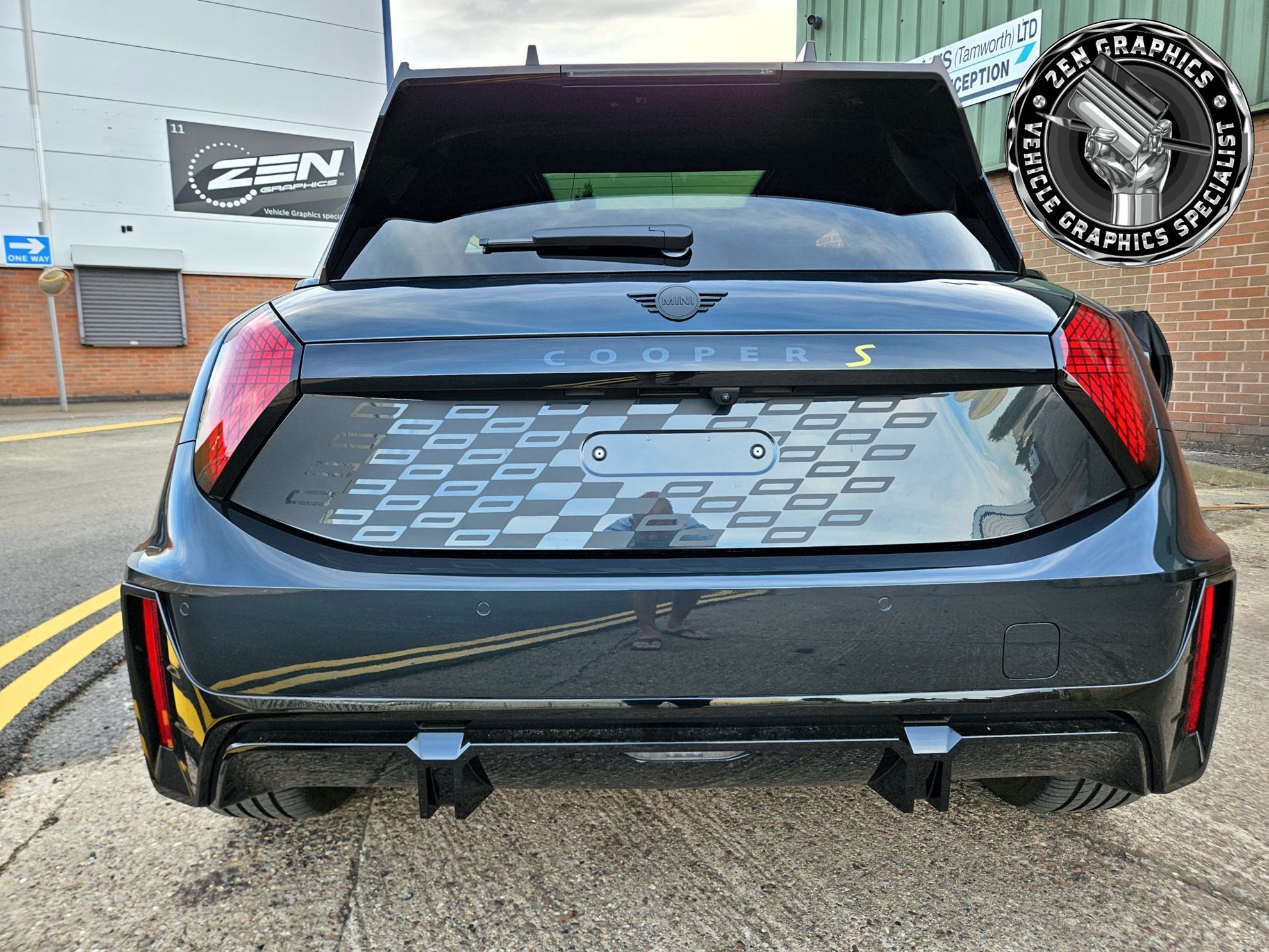 Zen Graphics - Mini J01 Electric JCW Boot Lid Decal / Sticker