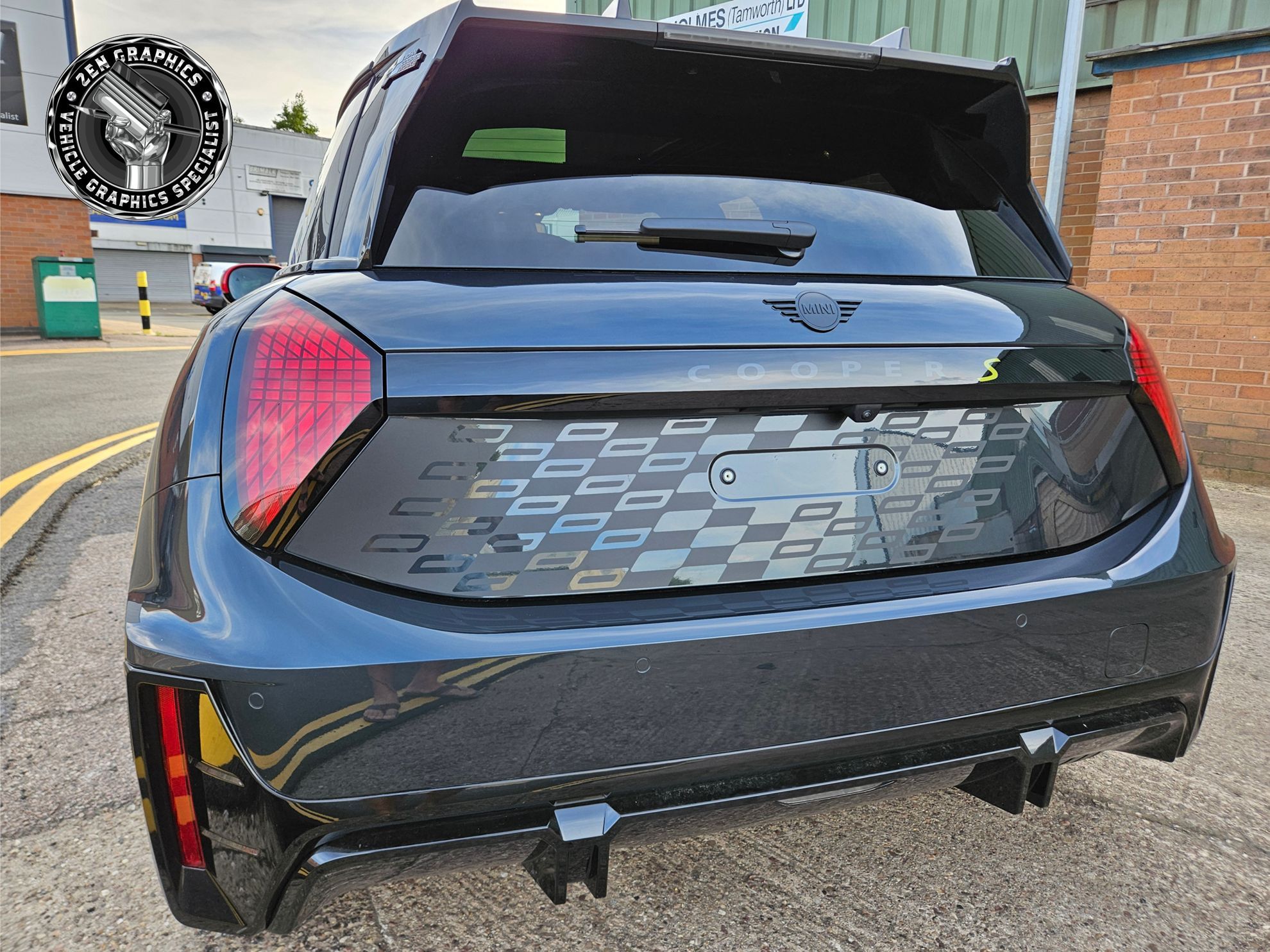 Zen Graphics - Mini J01 Electric JCW Boot Lid Decal / Sticker