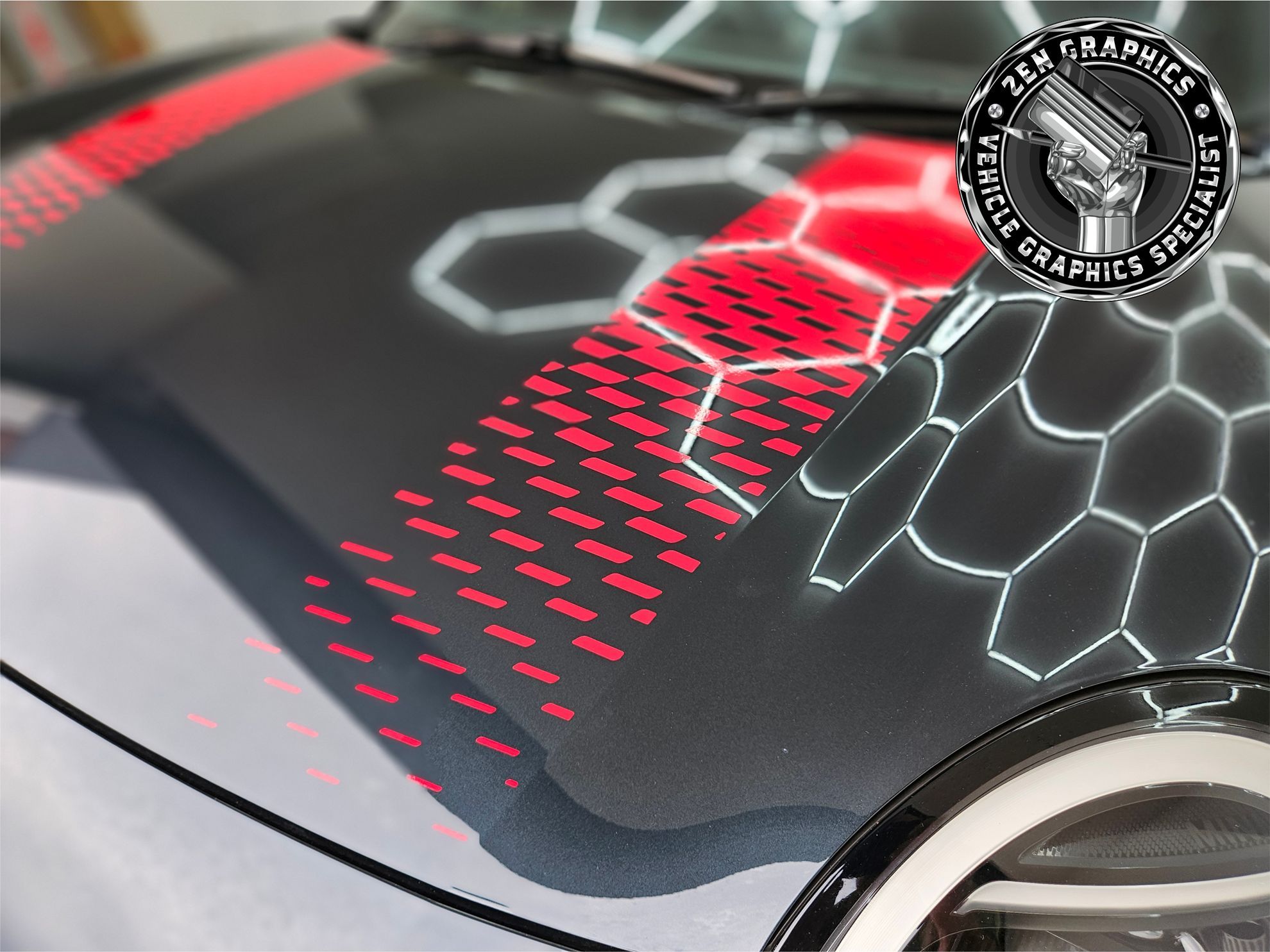 Zen Graphics - Die Cut Mini JCW J01 Electric 2024 onwards Stripes ...