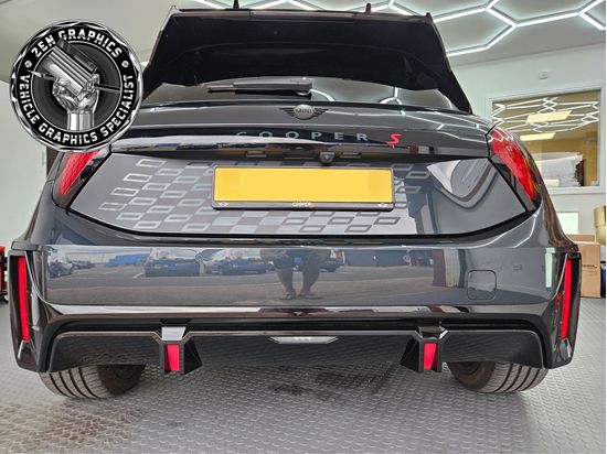 Zen Graphics - Mini JCW J01 Electric 2024 onwards rear Bumper Diffuser ...