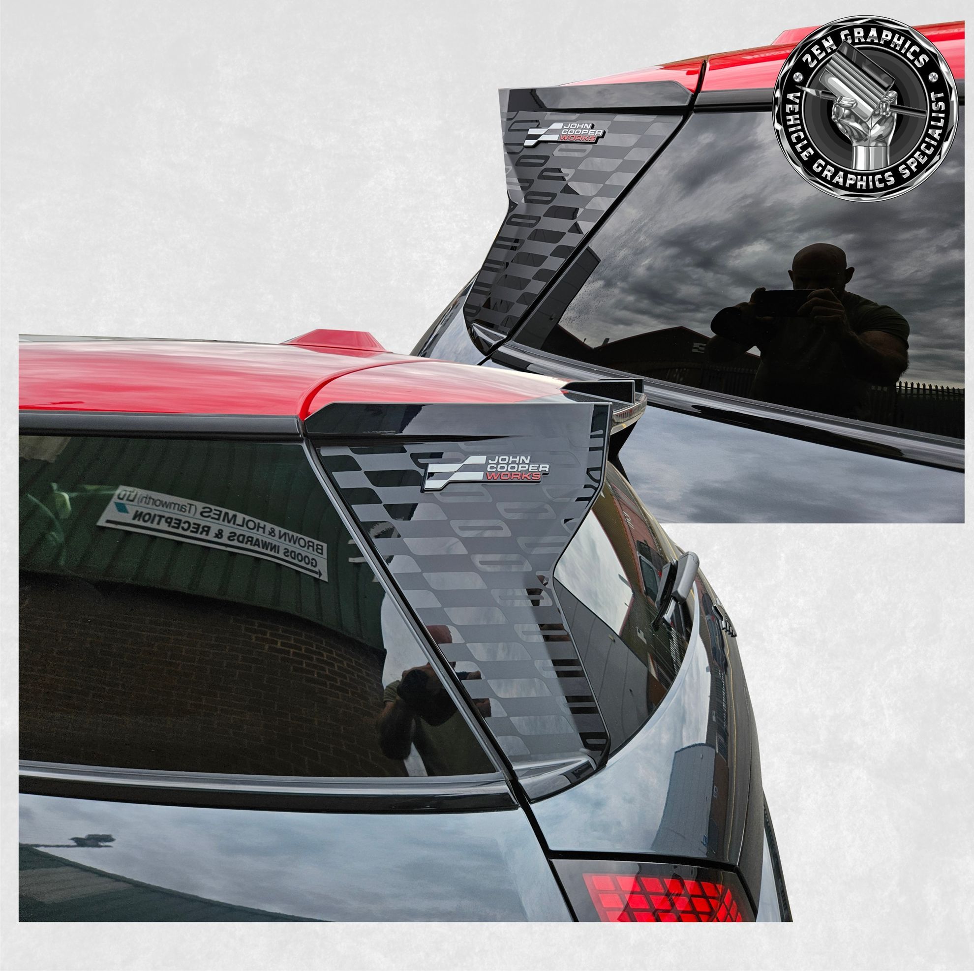 Zen Graphics - Mini J01 Electric Cooper S / JCW C Pillar / Spoiler ...