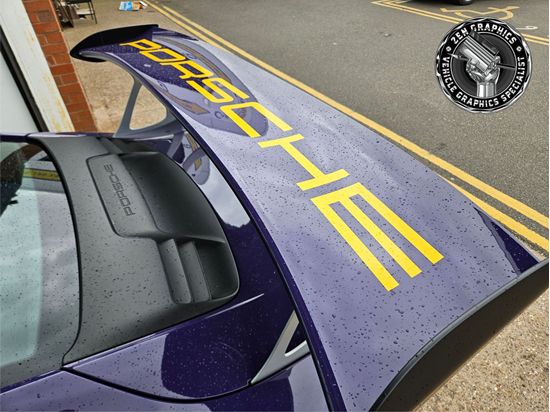 Zen Graphics - 991 GT3 RS Weissach rear Wing Decal / Sticker