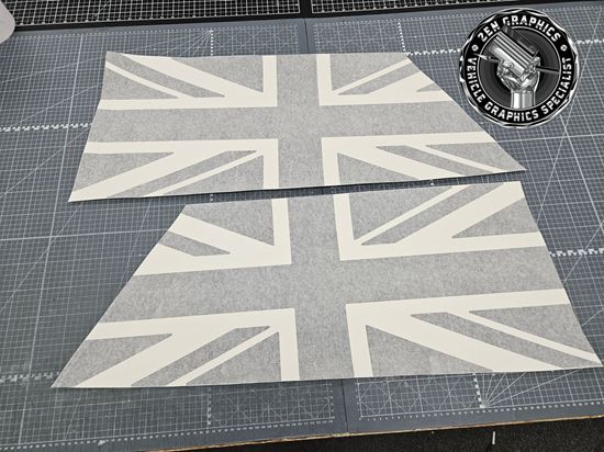 Zen Graphics - Mini F56 3 Door Union Jack side quarter Glass Decals ...