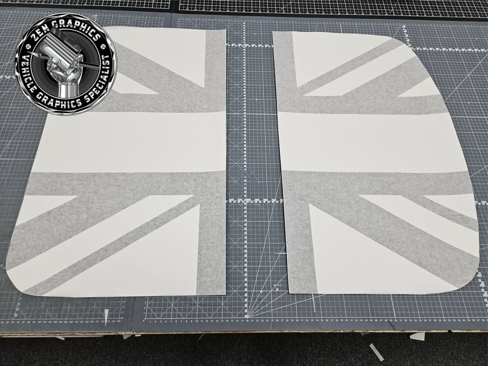 Zen Graphics - Mini J05 Aceman Panoramic Roof Night Jack Decals / Stickers