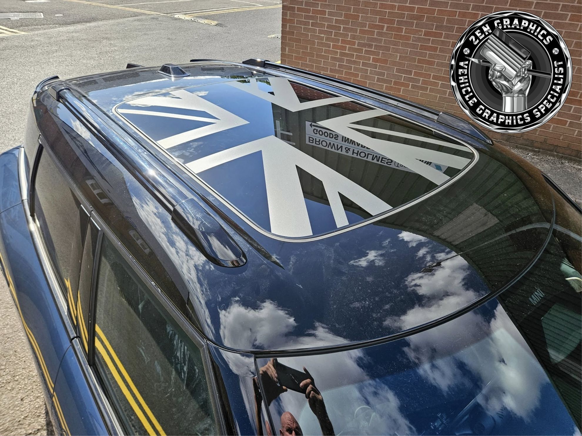 Zen Graphics - Mini J05 Aceman Panoramic Roof Night Jack Decals / Stickers