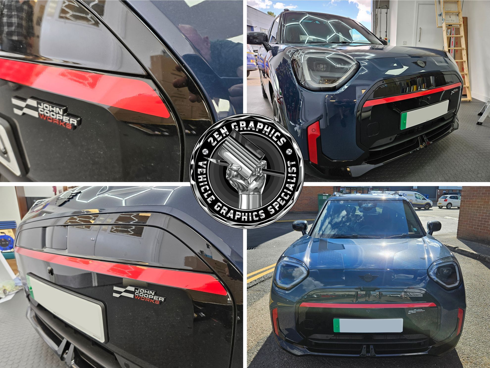 Zen Graphics - Mini J05 Aceman JCW Grille Stripe