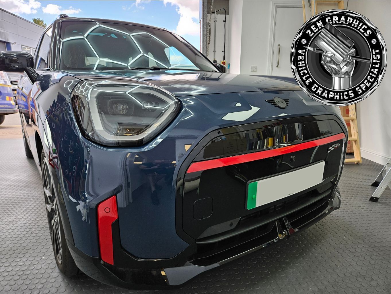 Zen Graphics - Mini J05 Aceman JCW Grille Stripe