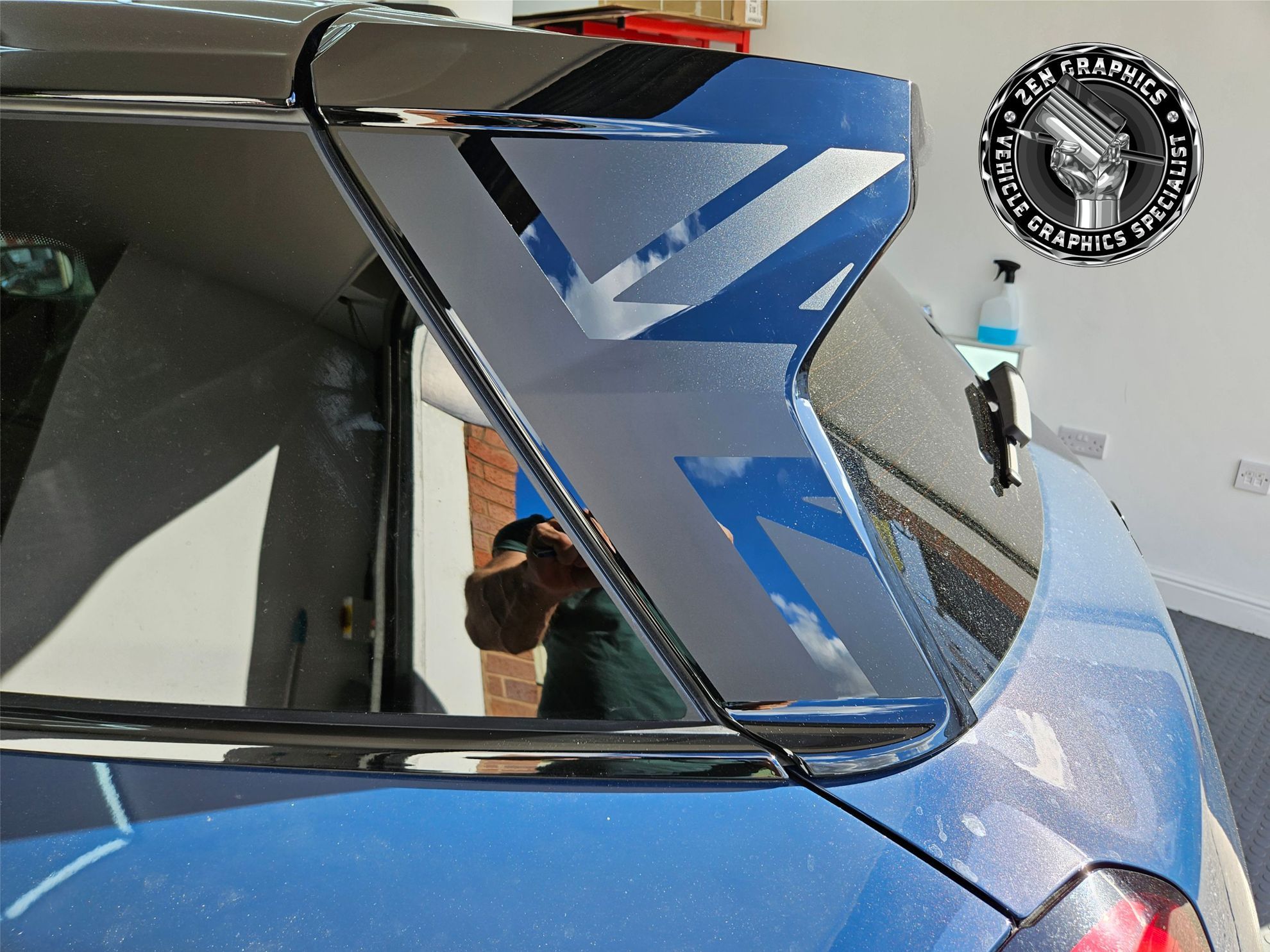 Zen Graphics - Mini J05 Aceman JCW C Pillar Black Jack Decals / Stickers