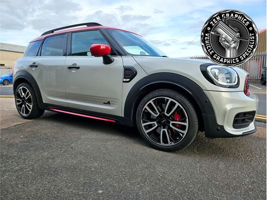 Zen Graphics - Mini F60 Countryman JCW 306 HP side Stripes