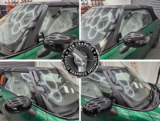 Zen Graphics - Mini F67 Cabriolet A Pillar and Spoiler sides Union Jack ...