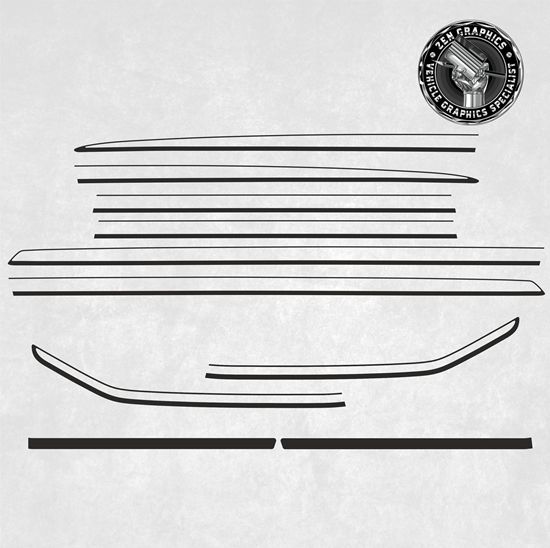 Zen Graphics - BMW 6 Series E24 CSi M-Technic Factory Stripes / Stickers