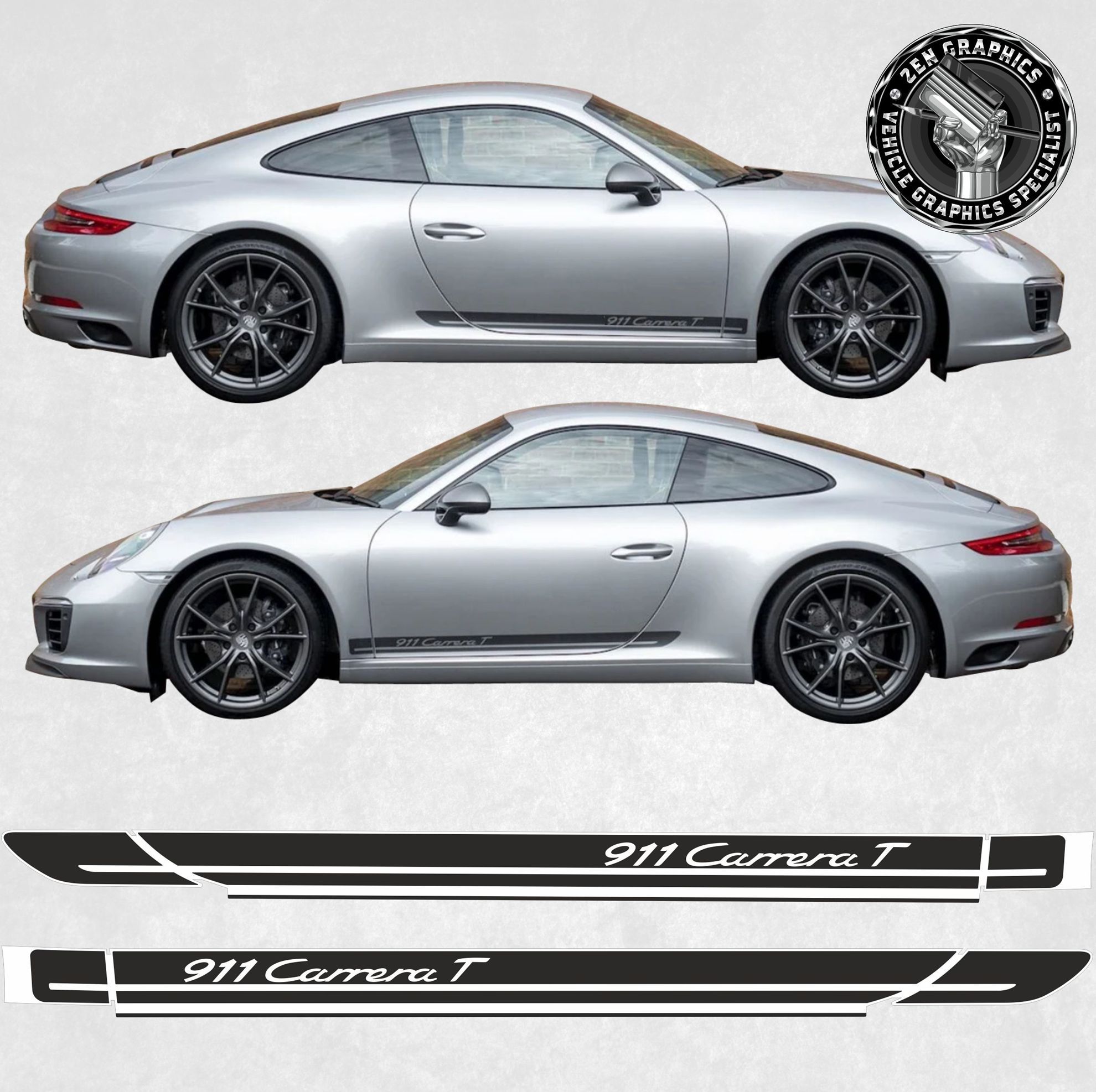 Zen Graphics - 991 / 911 Carrera Turbo side Stripes