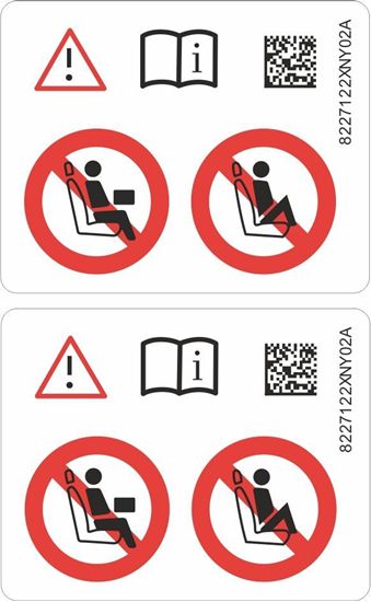 Zen Graphics - Mini Electric Models B Pillar Door Labels / Stickers