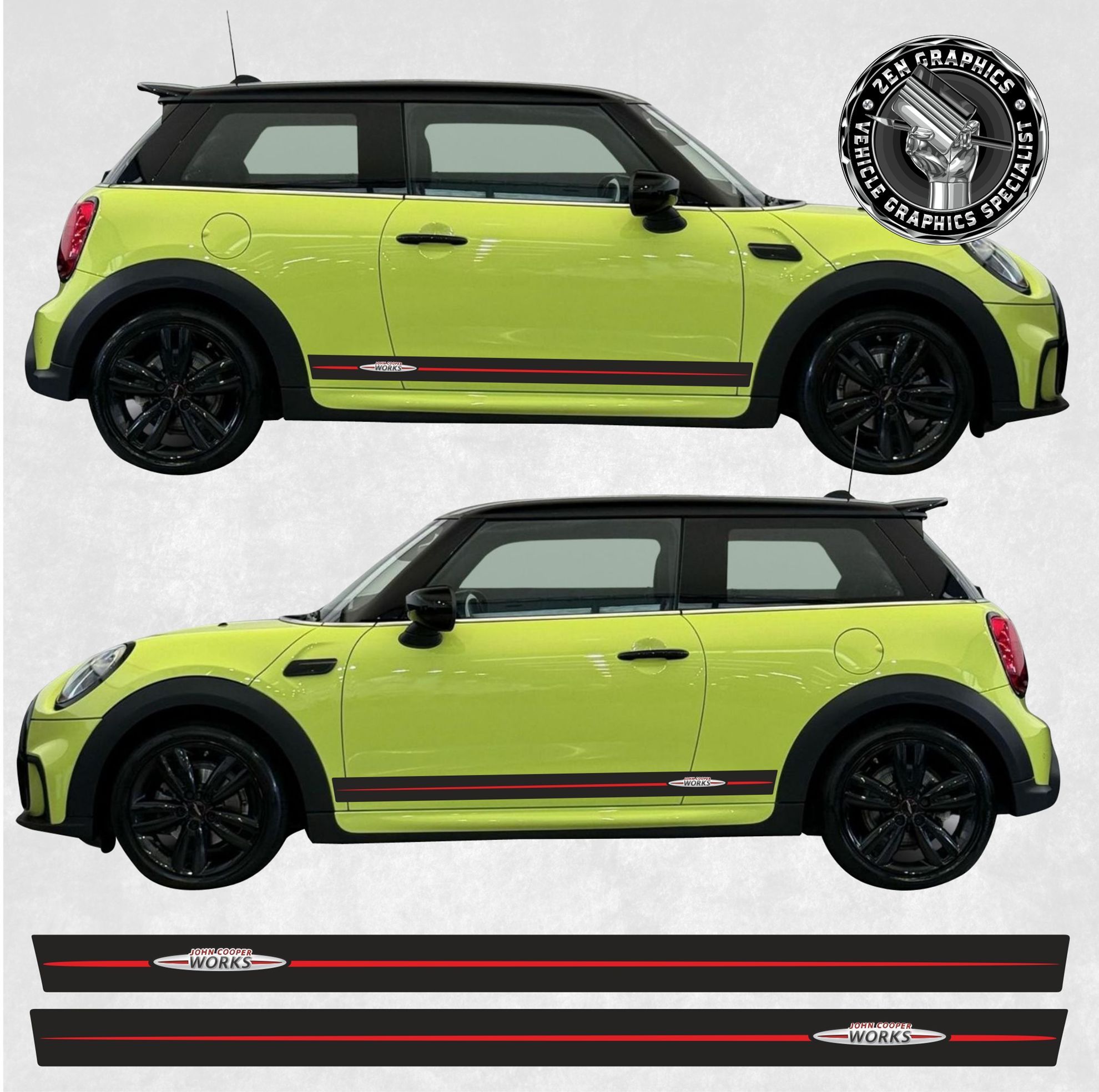 Zen Graphics - Mini F56 JCW side Stripes