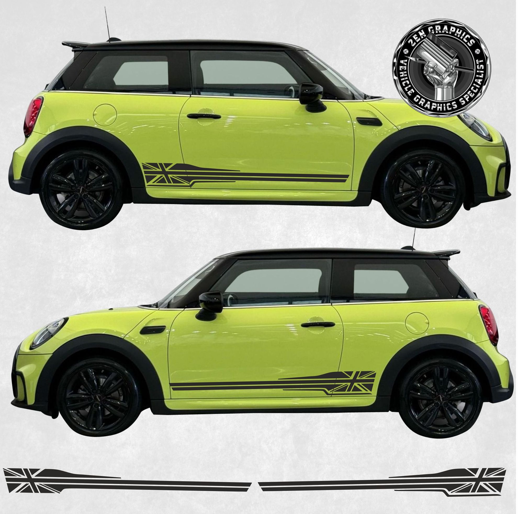 Zen Graphics - Mini F56 Door / F57 Cabriolet side Stripes